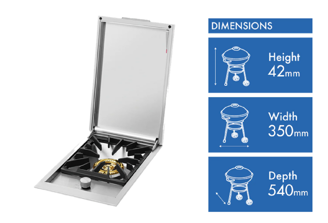 BeefEater INTEG FFD SIDE BURNER AND LID BSW318SA
