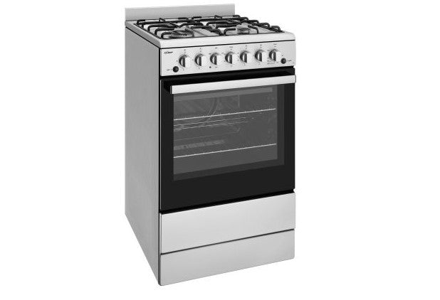 Chef 540mm Stainless Steel Natural Gas Freestanding Cooker with Conven